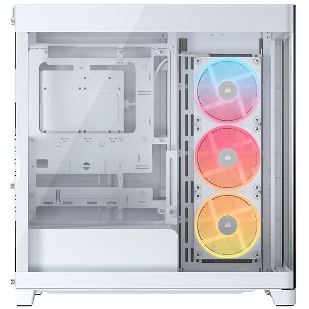 GABINETE CORSAIR FRAME 4500X LX-R RGB ICUE LINK TG 3FAN WHITE CC-9011317-WW