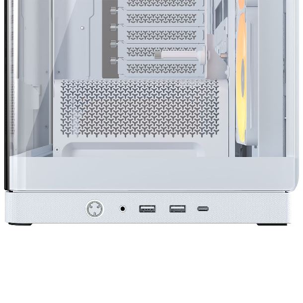 GABINETE CORSAIR FRAME 4500X LX-R RGB ICUE LINK TG 3FAN WHITE CC-9011317-WW